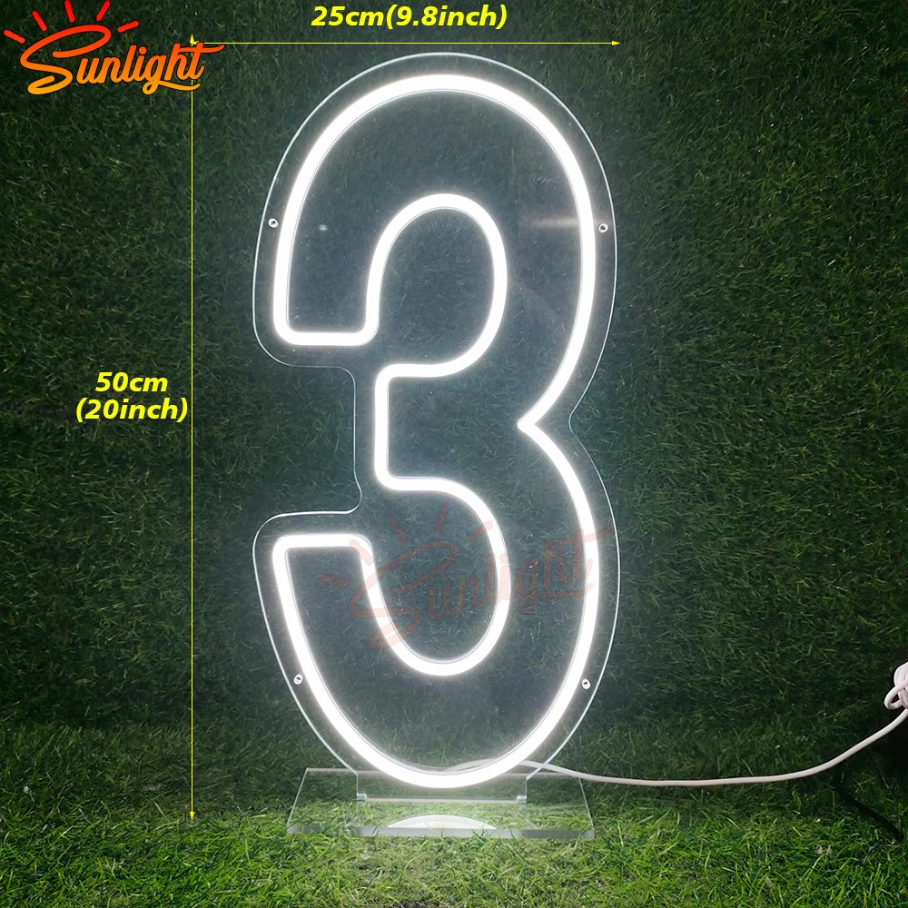 Custom-Big-LED-Number-Neon-Signs-0-9-Lights-5v-USB-with-Standing-for ...