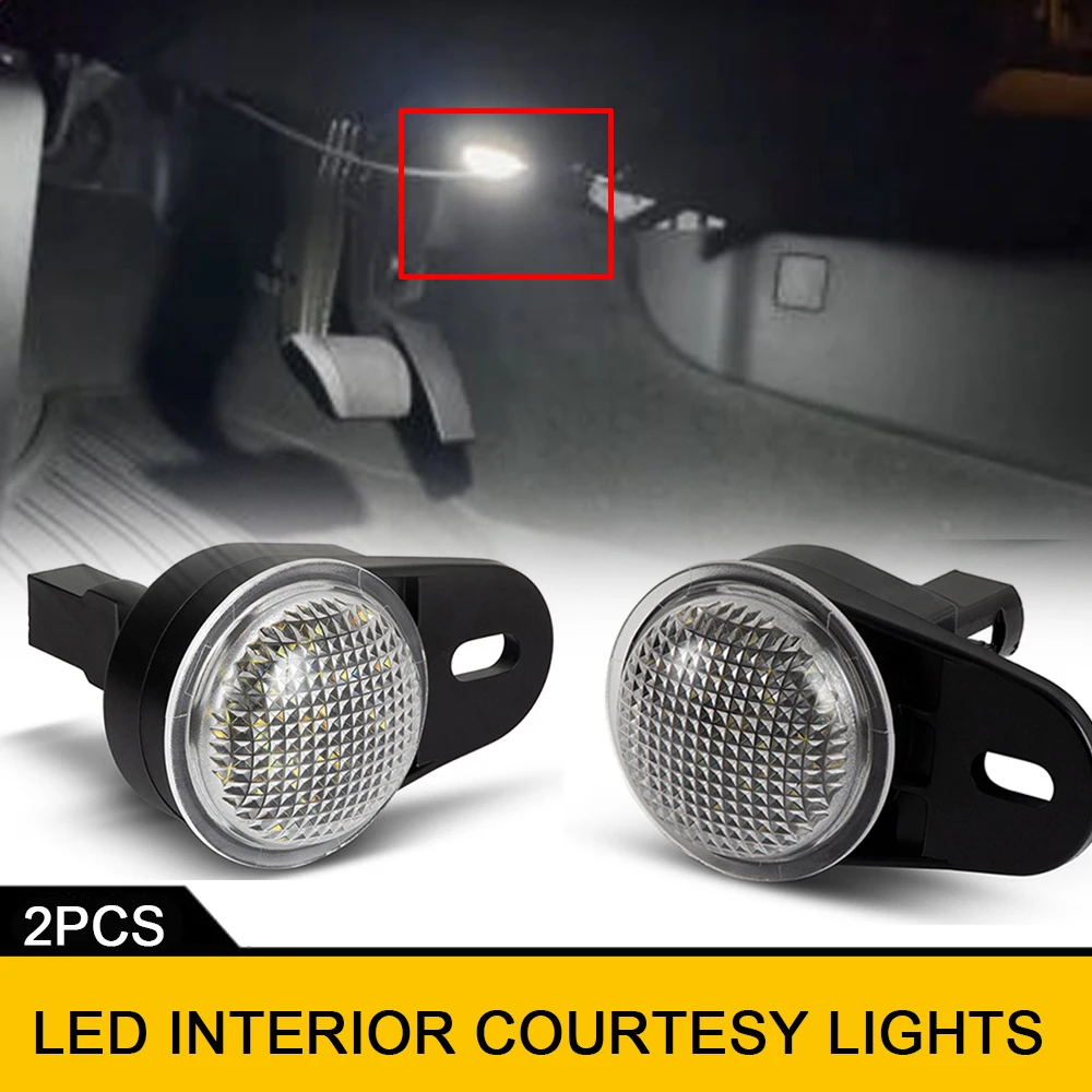 2x-luci-di-cortesia-interne-a-LED-bianche-sotto-il-vano-piedi-per-Dodge ...