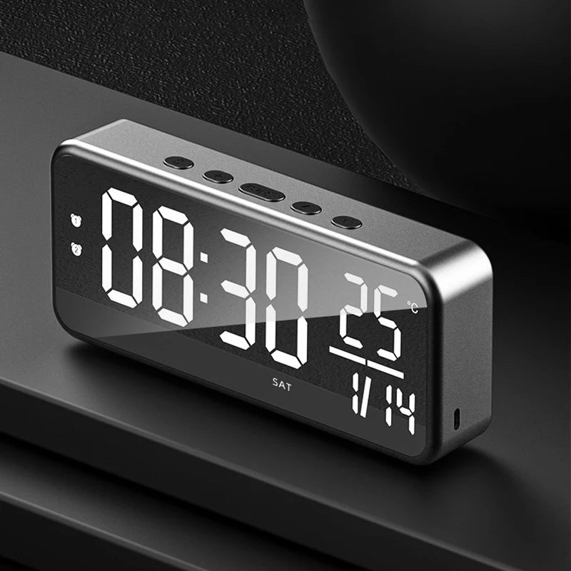 Smart-Sound-Alarm-Clock-LED-Music-Alarm-Clock-Wall-Mounted-Desk-Clock ...