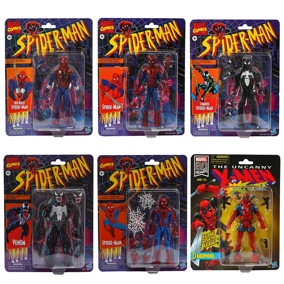 Marvel-Legends-Spiderman-Venom-Deadpool-PVC-Action-Figure-Collectible ...