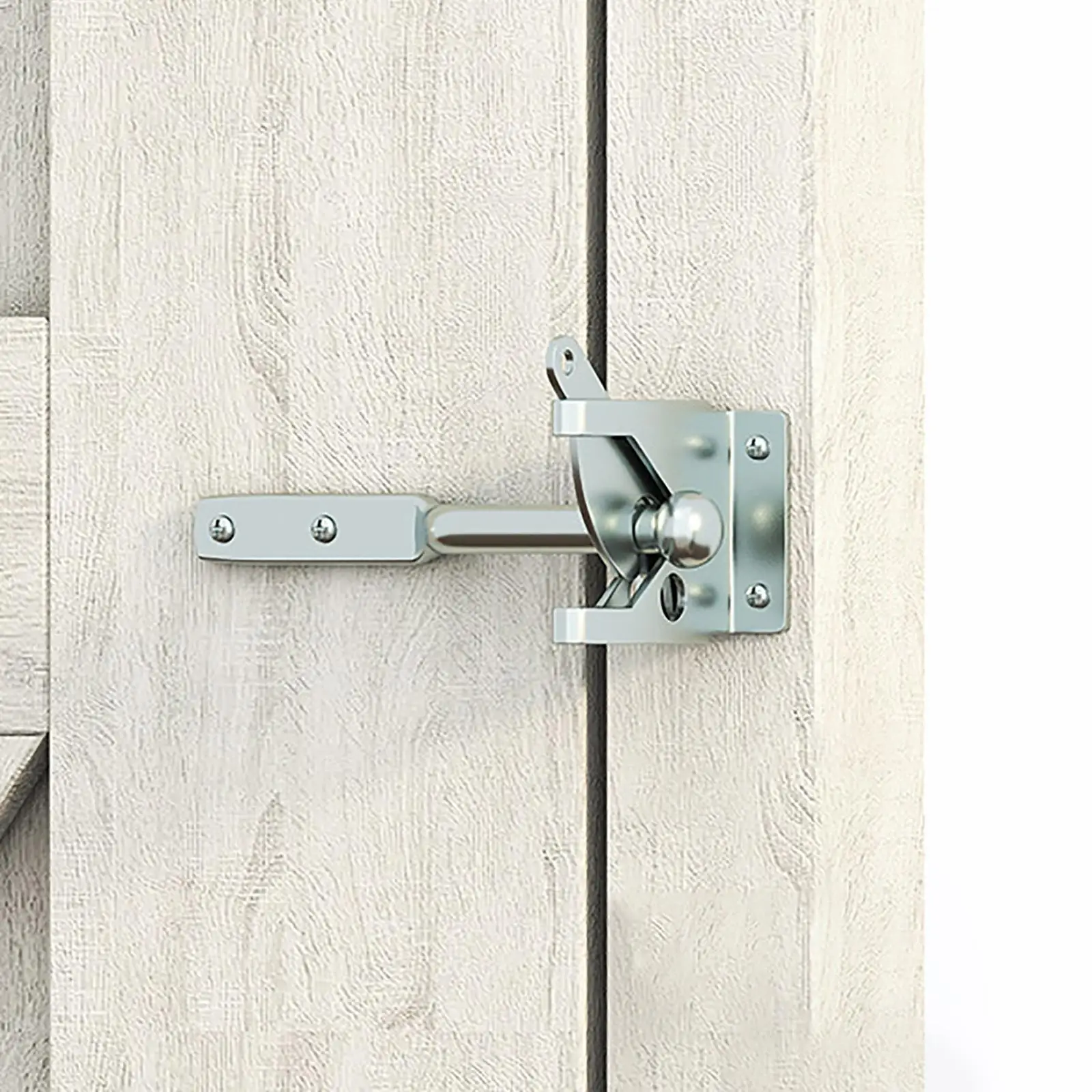 Steel-Fence-Lock-Easy-Install-Rustic-Decor-Self-Locking-Door-Latch ...