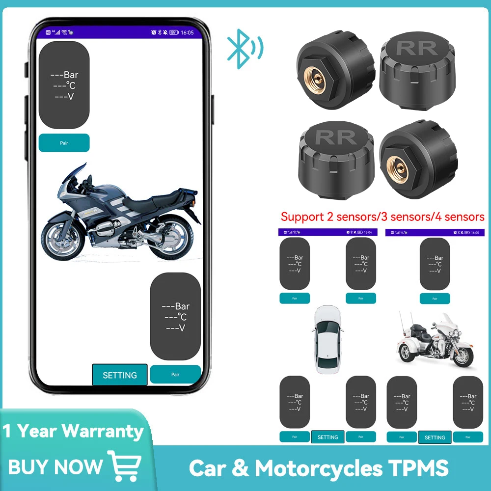 Tire-Pressure-Sensors-Motorcycle-TPMS-Monitoring-System-2-4-Tyre ...