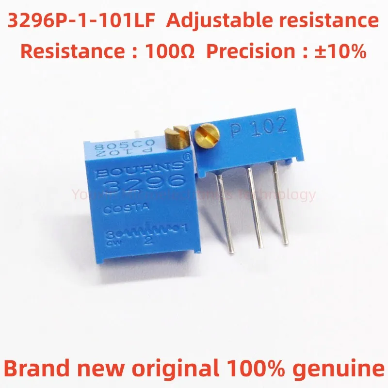 Original 3296P-1-101LF 3296P-1-101 100Ω ±10% ± 100ppm/℃ 3296 ...