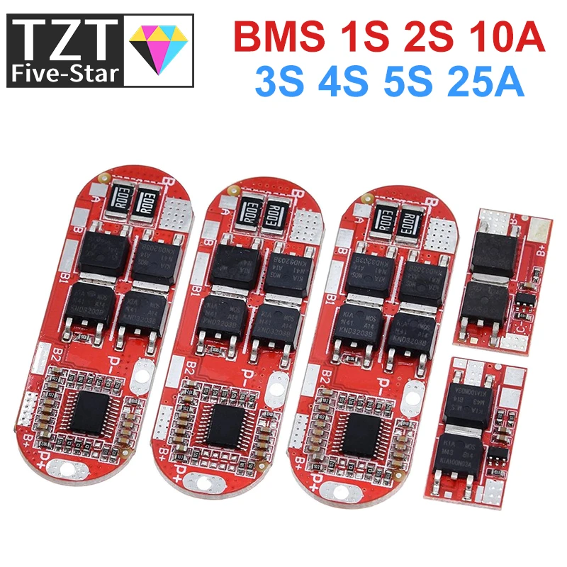 리튬 배터리 보호 회로 기판 모듈 Pcb Pcm 18650 Lipo Bms 충전기, Bms 1s 2s 10a 3s 4s 5s ...