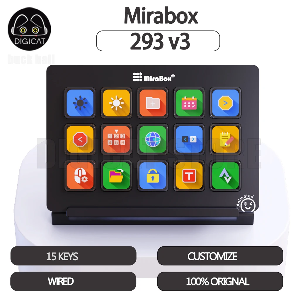 Mirabox-293-V3-Stream-Deck-Mini-Visual-Keyboard-15Keys-StreamDeck-LCD ...