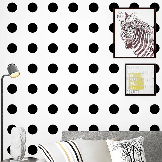 Grey And White Polka Dot Wallpaper