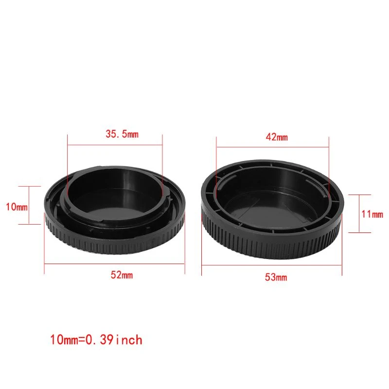 Front Body Cap & Rear Lens Cap Replacement for OLYMPUS for panasonic Micro 4/3 Mount Camera Body ...