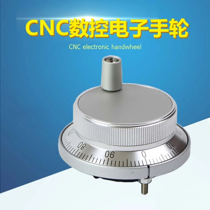 Handwheel-CNC-Pulser-60-80mm-5V-12v-24v-4-6Pins-Pulse-25-100-Manual ...