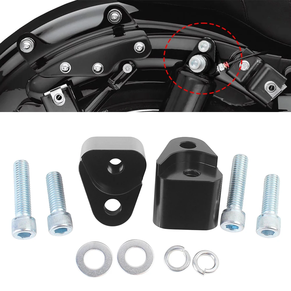 Motorcycle-Black-Aluminium-1-Bagger-Rear-Suspension-Lift-Kit-For-Harley ...