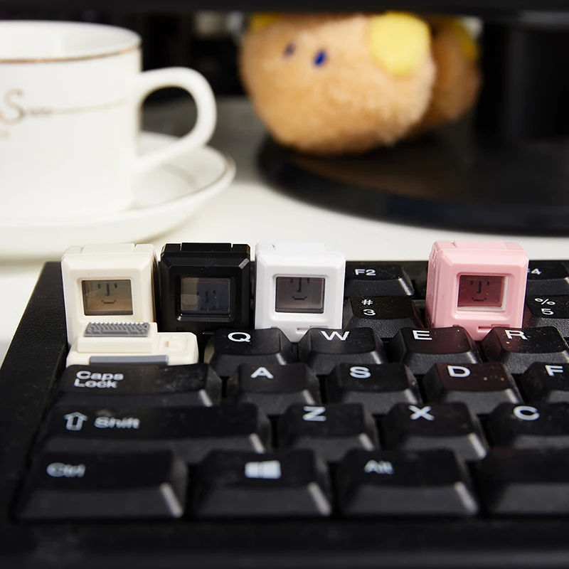 2Pcs Keycaps Retro 80'S Mechanical Keyboard Key Caps Macintosh Backlit ...