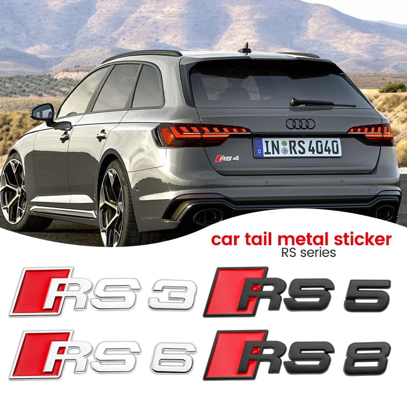 1Pcs-3D-Metal-Car-Sticker-Badge-Emblem-For-Audi-RS3-RS4-RS5-RS6-RS8-Car ...