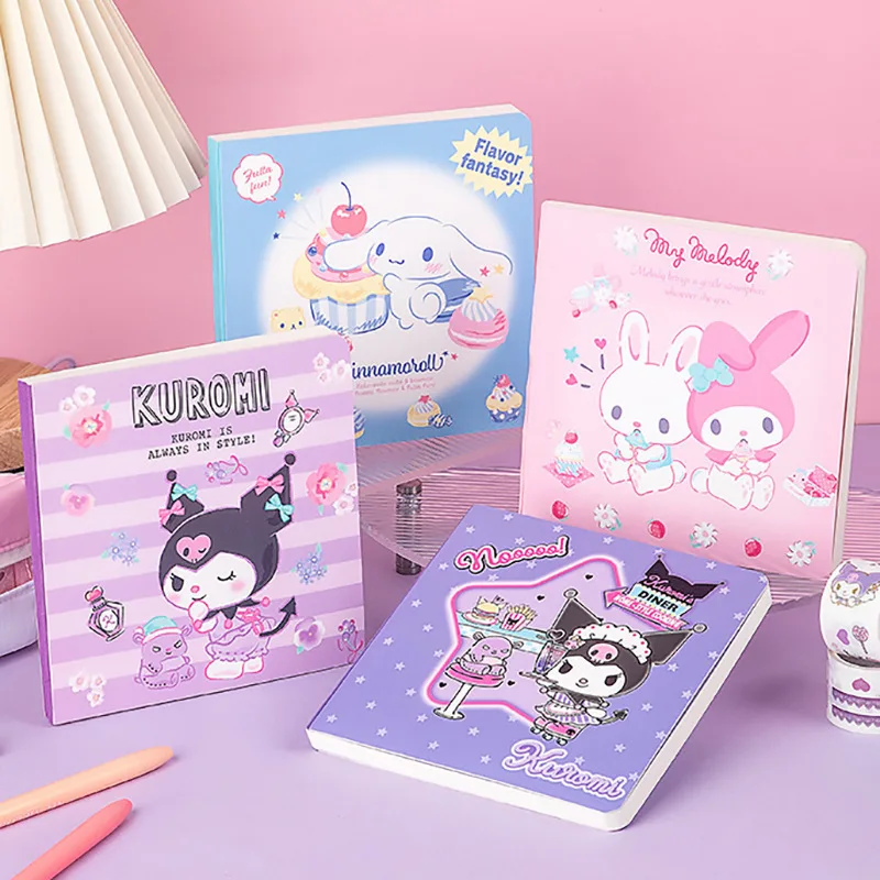 4pcs Sanrio Stationery Kuromi My Melody Hello Kitty Notebook With ...