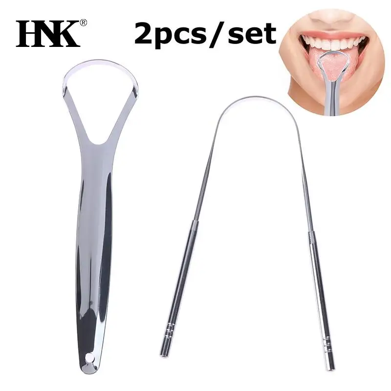 2Pcs-Tongue-Scraper-Stainless-Steel-Tongue-Cleaner-Bad-Breath-Removal ...