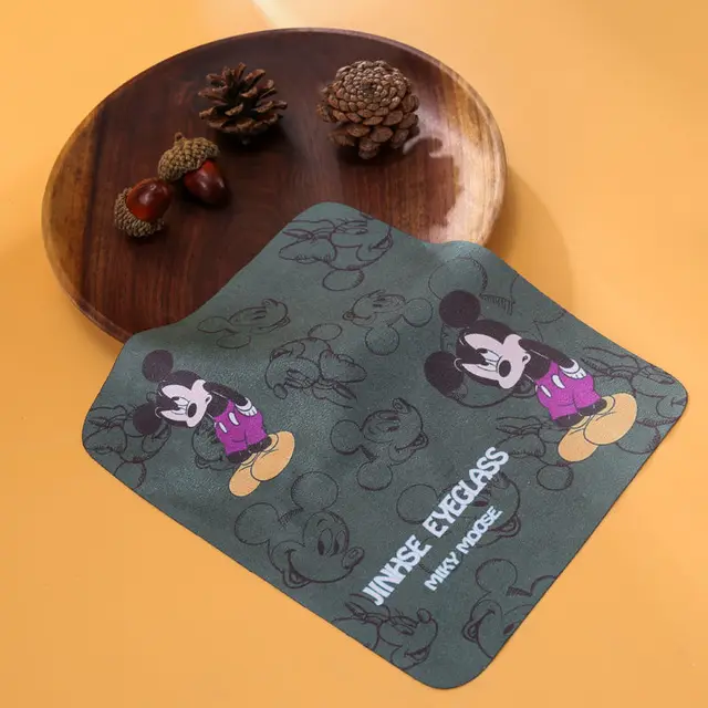 Disney Mickey Mouse Cartoon Chamois Glasses Cleaner Eyeglasses ...