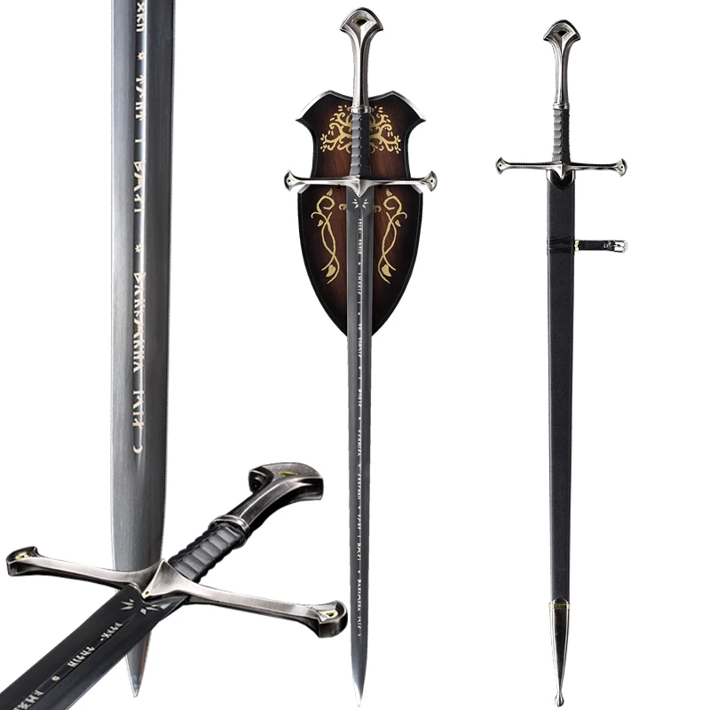 Decoration-European-Medieval-Swords-Stainless-Steel-Blade-Lord-of-The ...