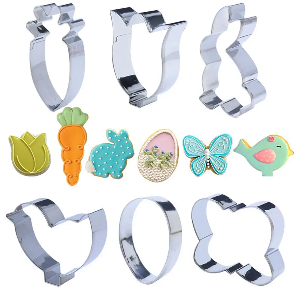 Stainless-Steel-Cookie-Cutters-Spring-Easter-Cookie-Cutter-Set-6pcs ...
