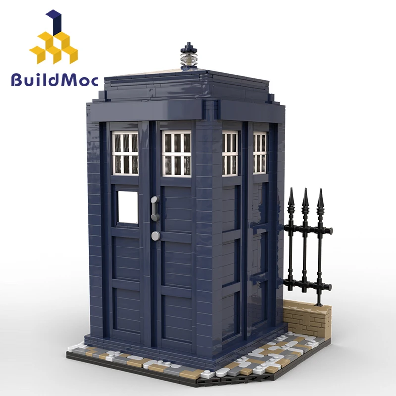 BuildMOC-Doctored-Whos-Tardis-Telephone-Box-Building-Block-Set-2639-PCS ...
