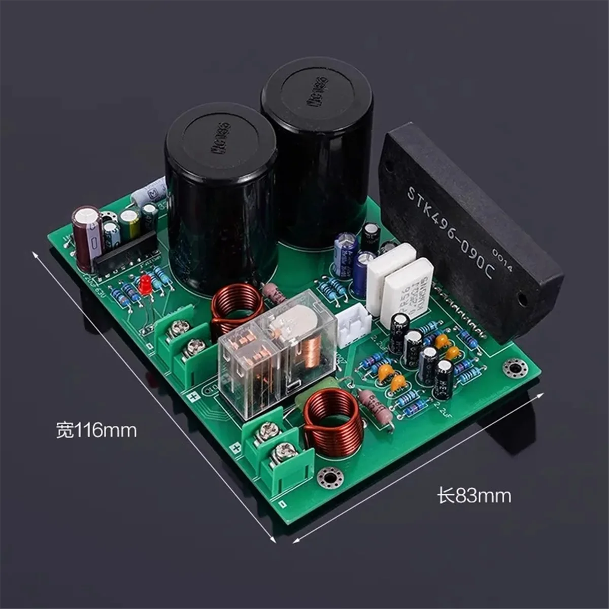 ABRI_Assembly STK496-090 High-Power Low Distortion 100Wx2 HiFi Stereo ...