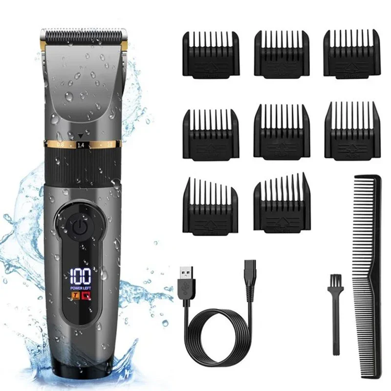 New-Professional-Hair-Clipper-Electric-Trimmer-For-Men-Beard-Kids ...