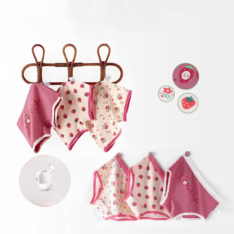 Sous-vêtements En Coton Pour Filles, Lot De 3 Pièces, Boxer Pour Jeunes ...