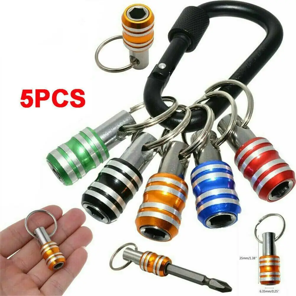 6pcs-5pcs-1-4-Hex-Shank-Quick-Release-Keychain-Screwdriver-Drill-Bit ...