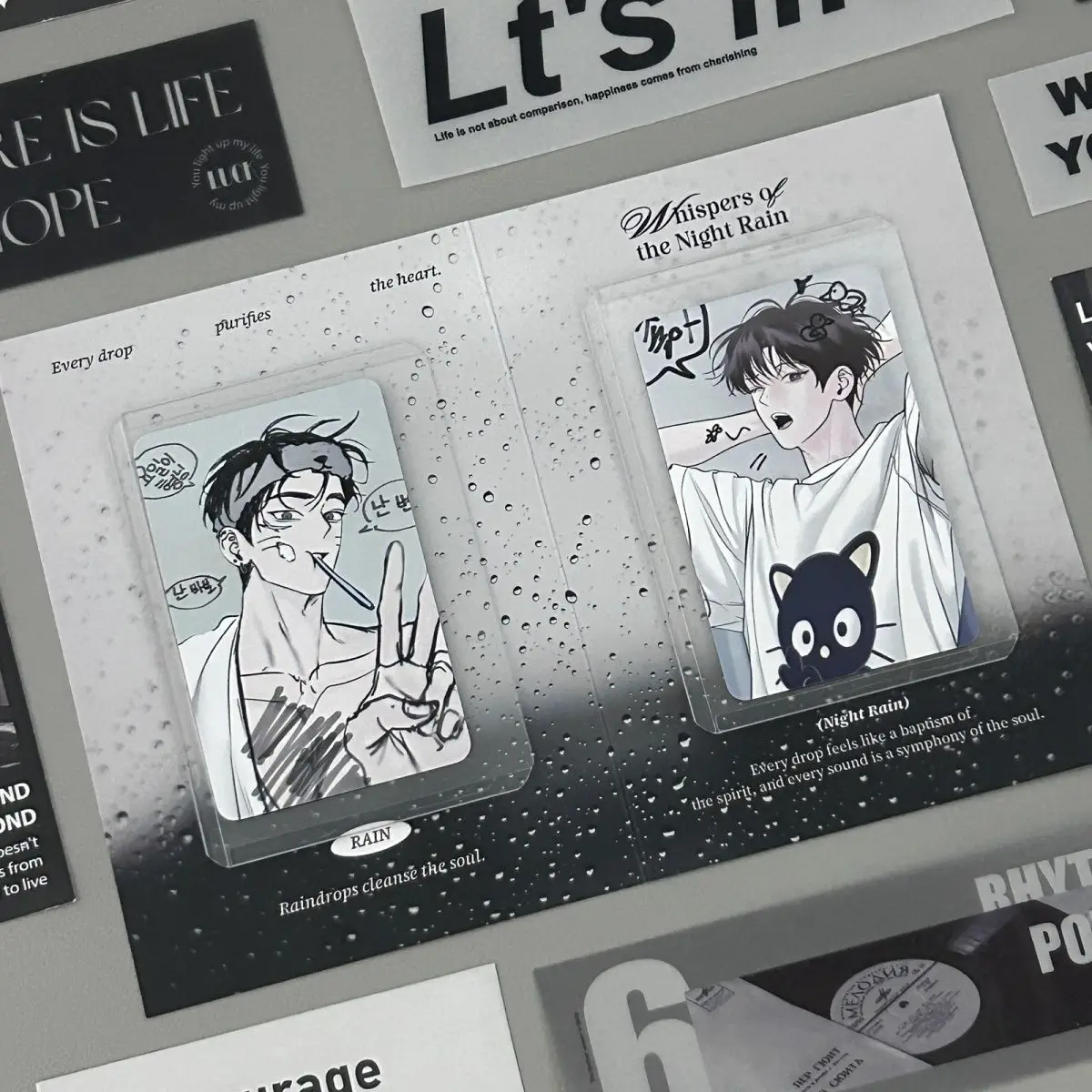New Korean BL Manhwa Lomo Card ‌Won Young-il‌‌,Gu Yun-won Comics ...
