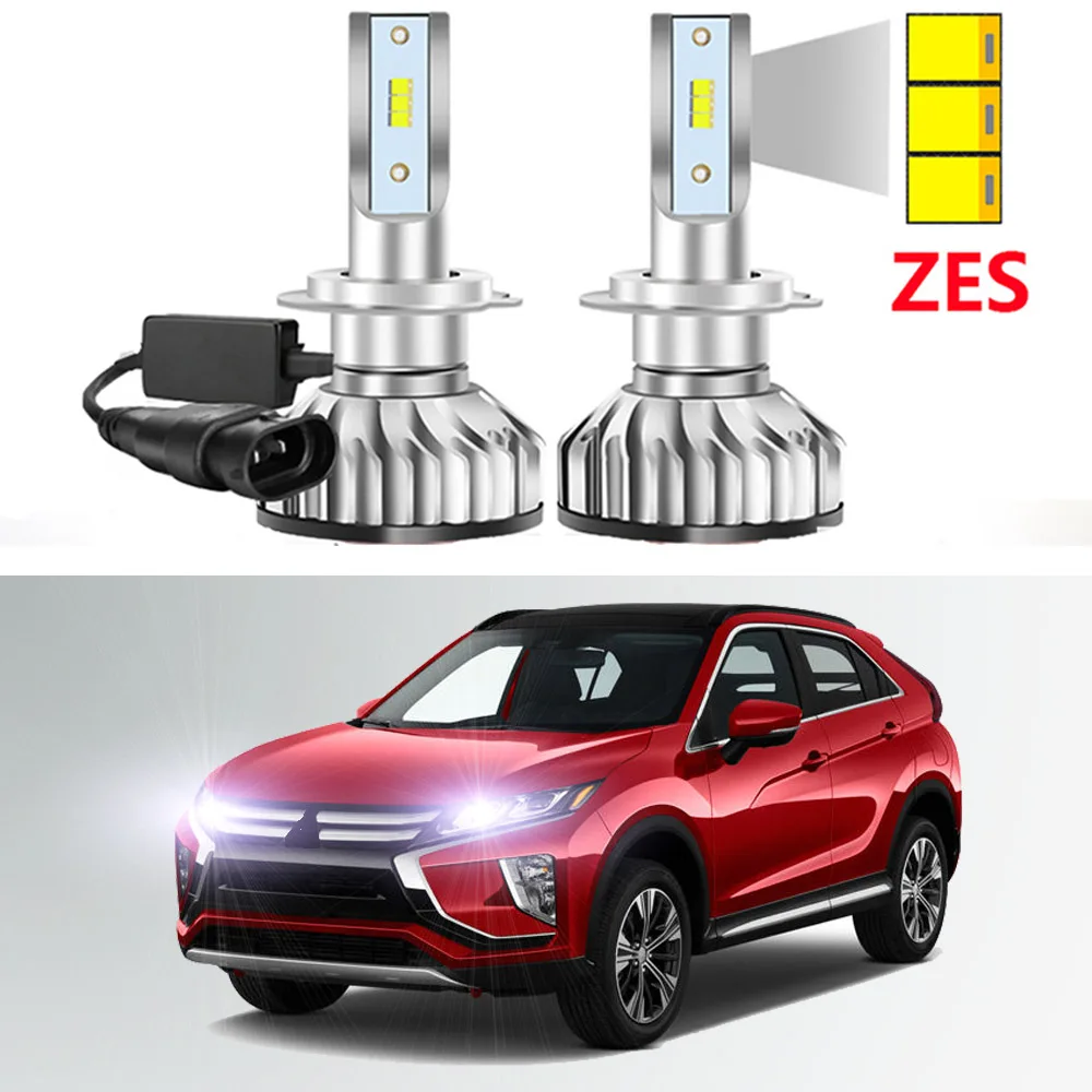 2Pcs For Mitsubishi Eclipse Cross 2018 2019 2020 2021 2022 Led Headlight Bulbs High Low Beam ...