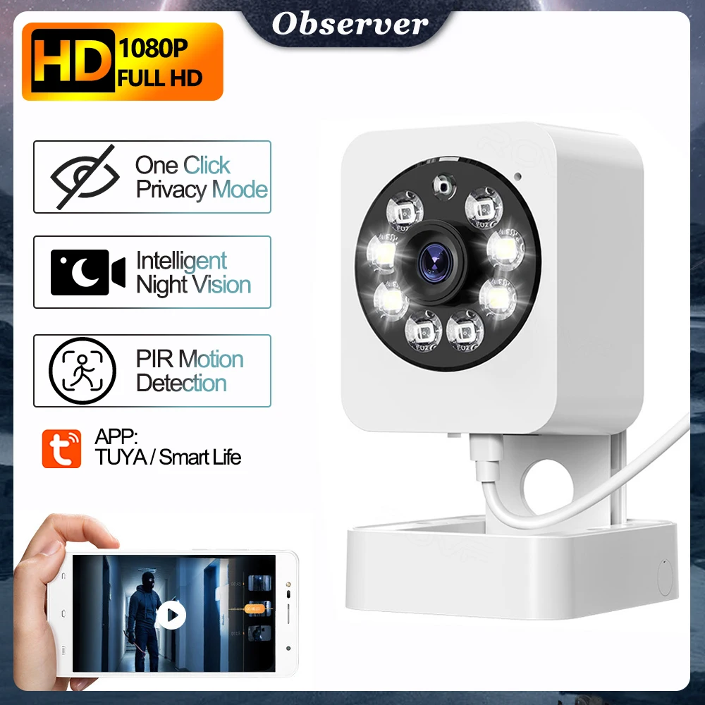 Tuya-1080P-Mini-Camera-Wifi-Wireless-Indoor-Monitoring-IP-Camera-Small ...
