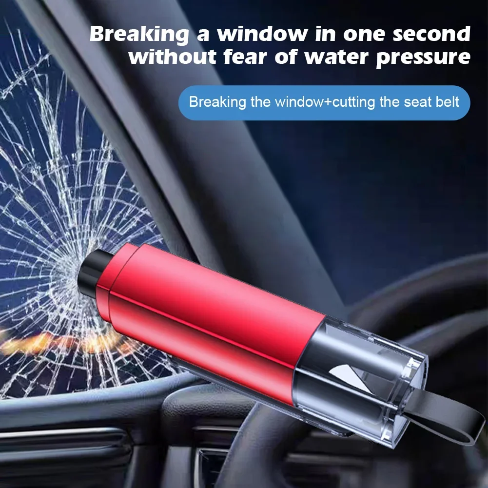 2 in 1 Car Safety Hammer Emergency Glass Breaker Seat Belt Cutter High ...