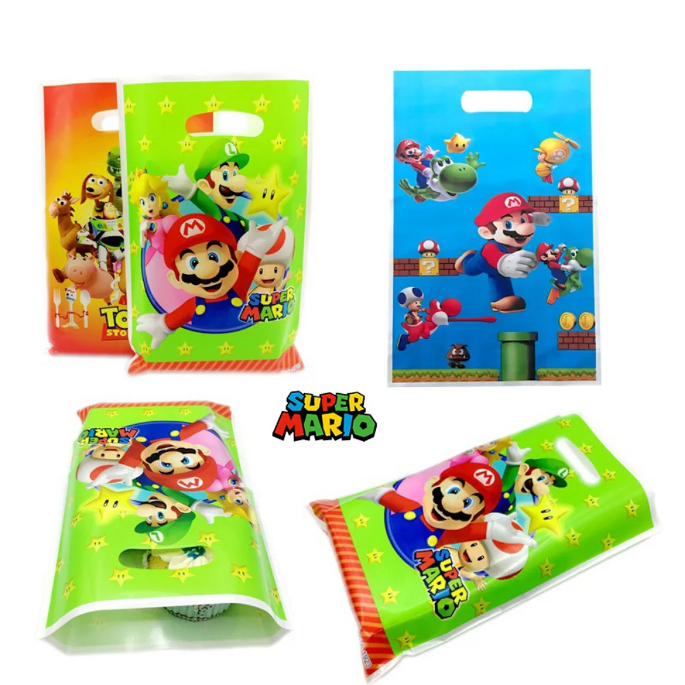 10pcs-Game-Super-Mario-Kawaii-Plastic-Gift-Bags-Mario-Anime-Figure-Toy ...