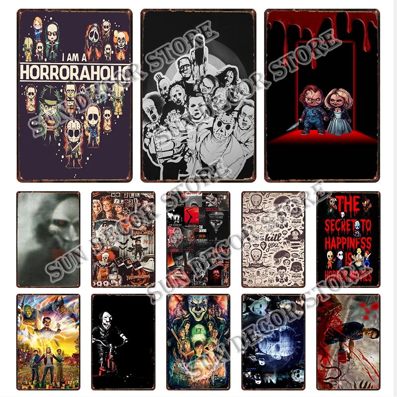 Retro-Thriller-Movie-Horror-Metal-Plaque-Tin-Sign-Vintage-Poster ...