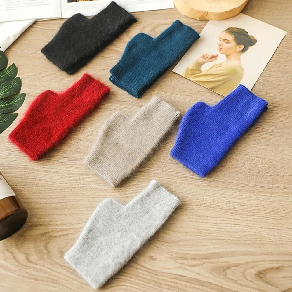 Fashion-Wool-Mink-Cashmere-Gloves-Fingerless-Thick-Knitted-Wool-Glove ...