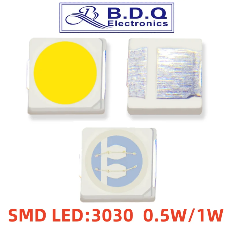 500Pcs-3030-SMD-LED-0-5W-1W-Red-Yellow-Blue-Warm-White-Green-Pink-Amber ...