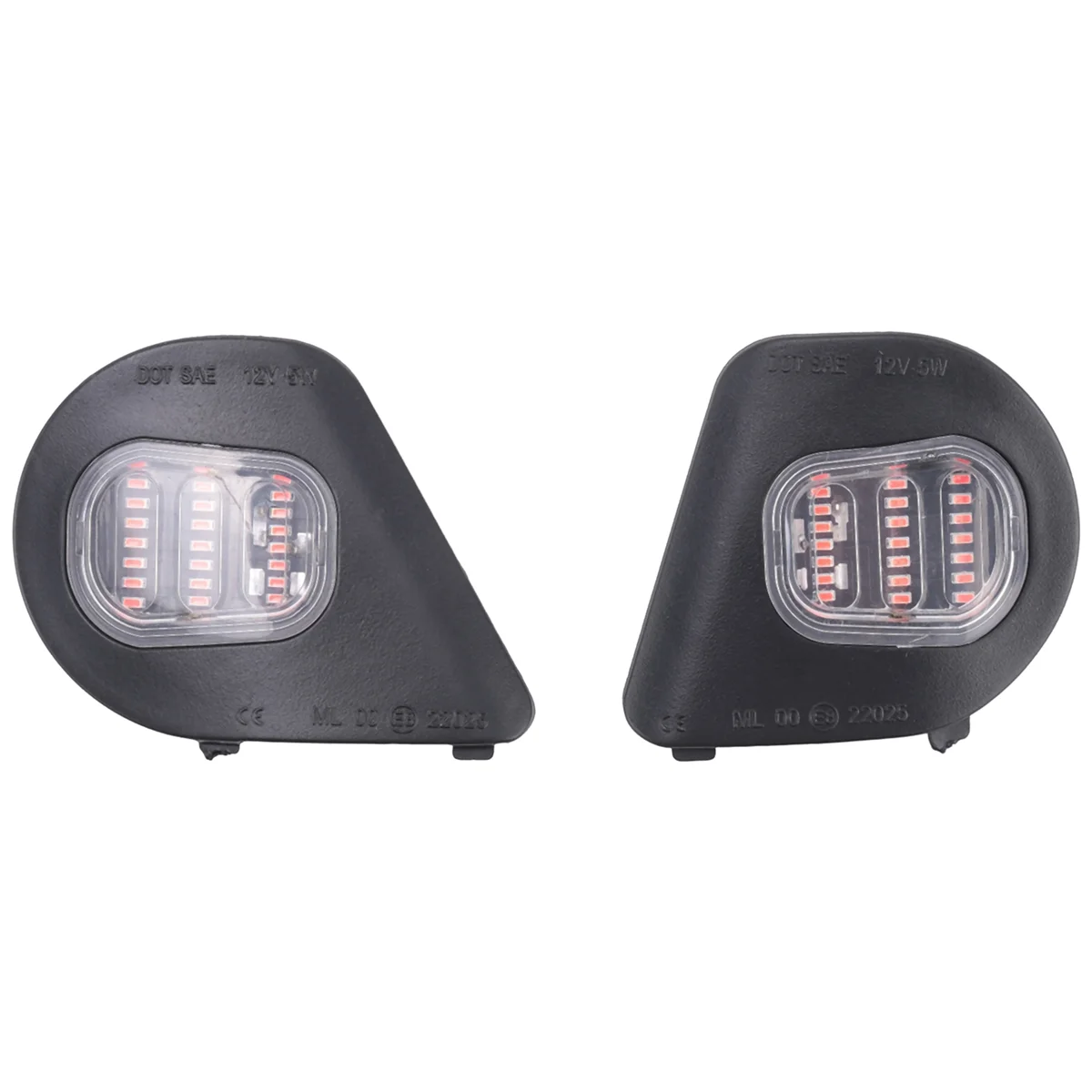 2Pcs-Red-LED-Side-Mirror-Lights-Under-Puddle-Lamp-for-2010-2019-Dodge ...