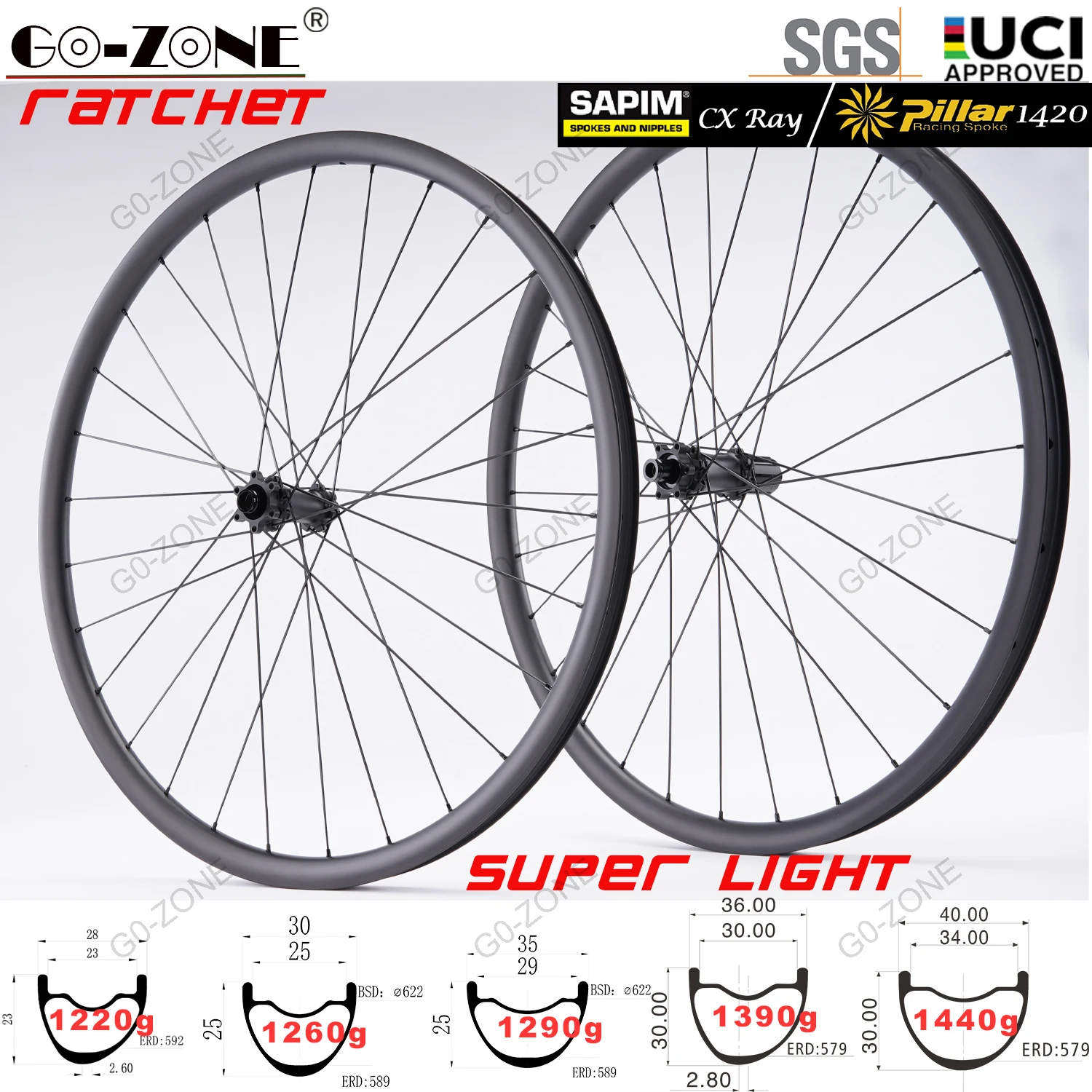 29e-Carbon-MTB-Wheels-Super-Light-1220g-Ratchet-Sapim-cx-ray-Pillar ...