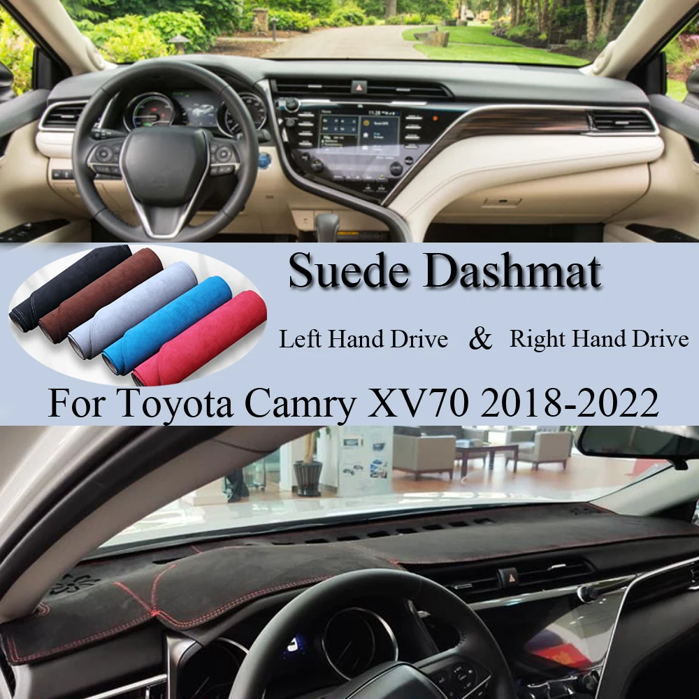 For-Toyota-Camry-70-XV70-2018-2019-2020-2022-Suede-Leather-Dashmat-Dash ...