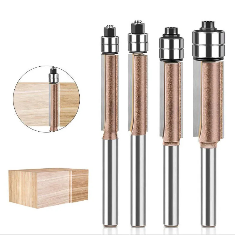 Three-Blade-Double-Bearing-Flush-Trim-Bit-Router-Bit-Professional ...