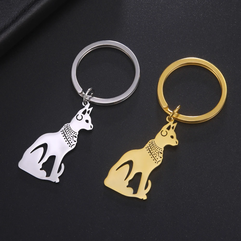 My-Shape-Egyptian-Cat-Keychain-Ancient-Egyptian-Goddess-Cat-Bastet-Key ...