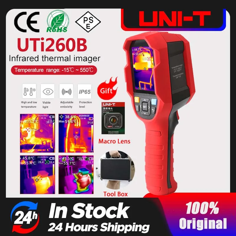 UNI-T-UTi260B-UTi260A-Digital-Infrared-Thermal-Imager-Thermometer-LED ...