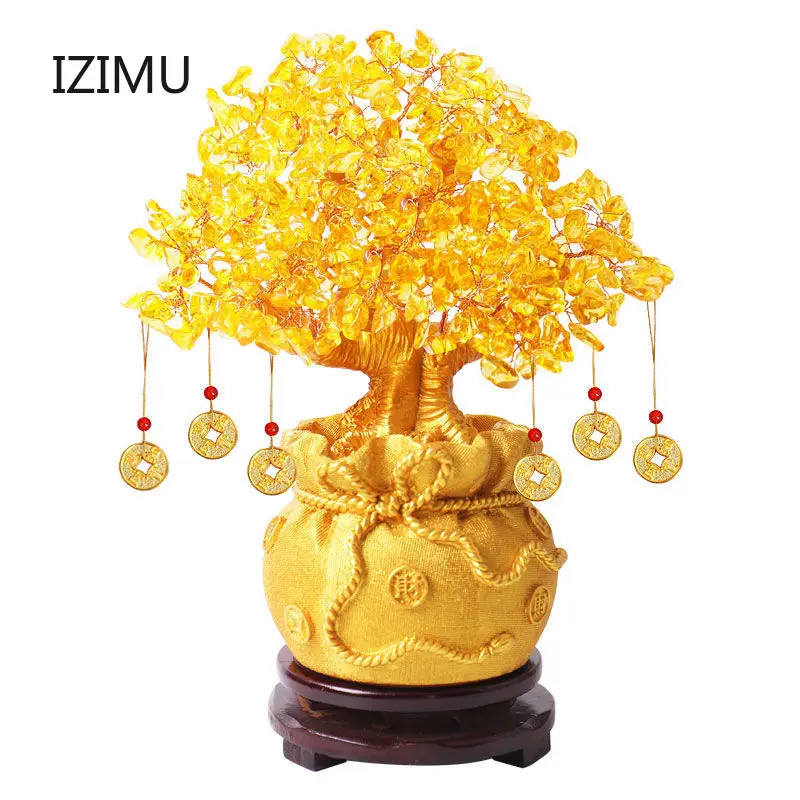 Feng-Shui-Citrine-Money-Tree-Natural-Crystal-Bonsai-Fortune-Tree-Cash ...
