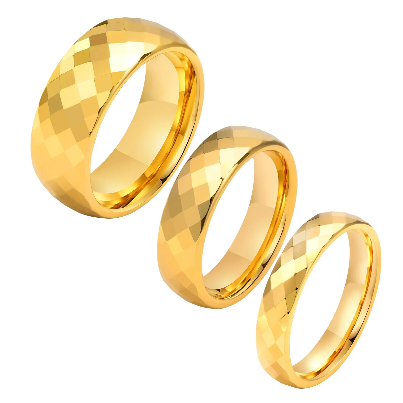 Tungsten Carbide Wedding Ring for Women 2mm 4mm 6mm 8mm Engagement ...