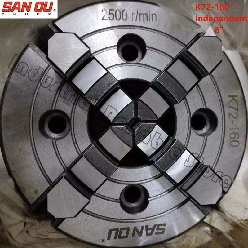 Sanou-Brand-K72-160-Lathe-Chuck-K72-160mm-6-Four-Jaw-Independent-Chuck ...