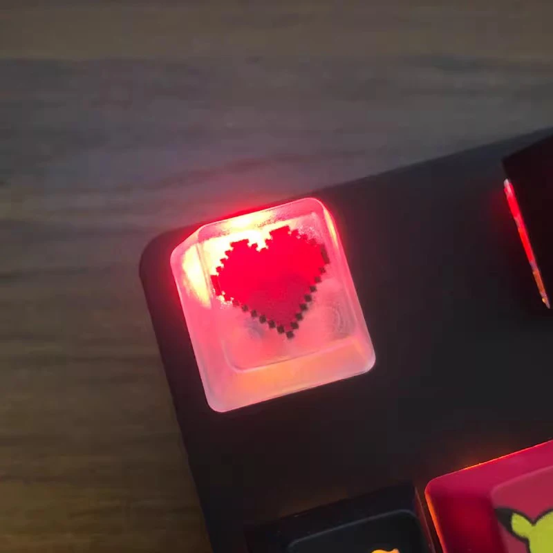 Heart-Shape-Computer-Keyboard-Keycaps-For-Esc-Key-Caps-For-Mechanical ...