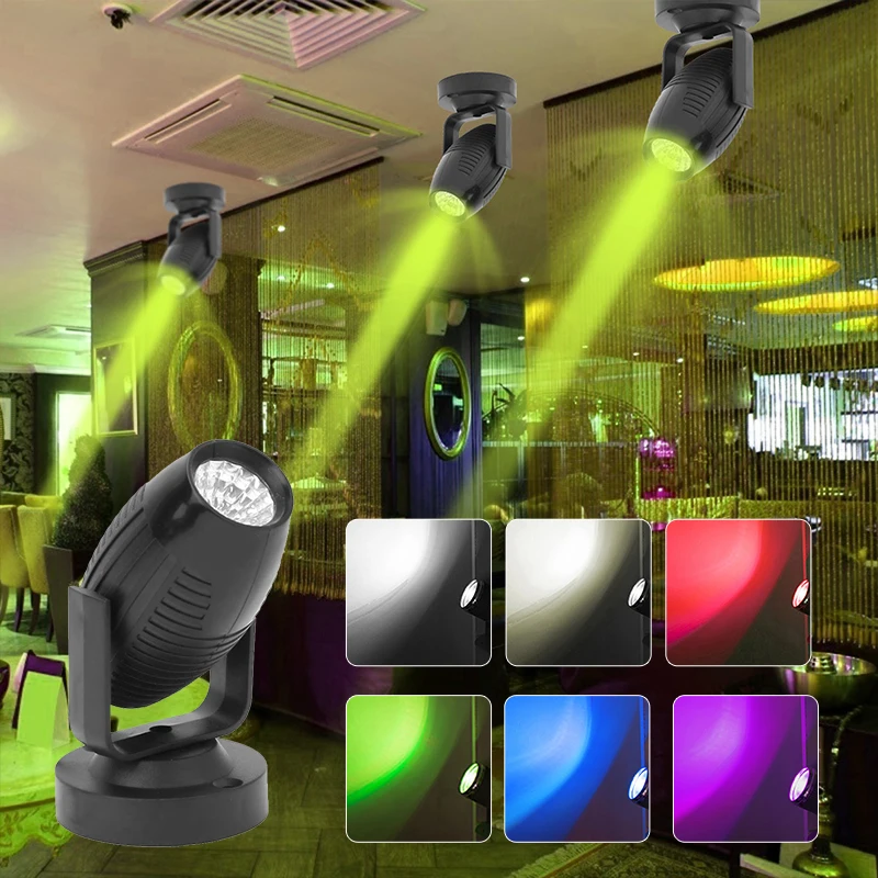 85-265V 360 Degree LED Stage Spotlight RGB Flashing Projector Downlight ...