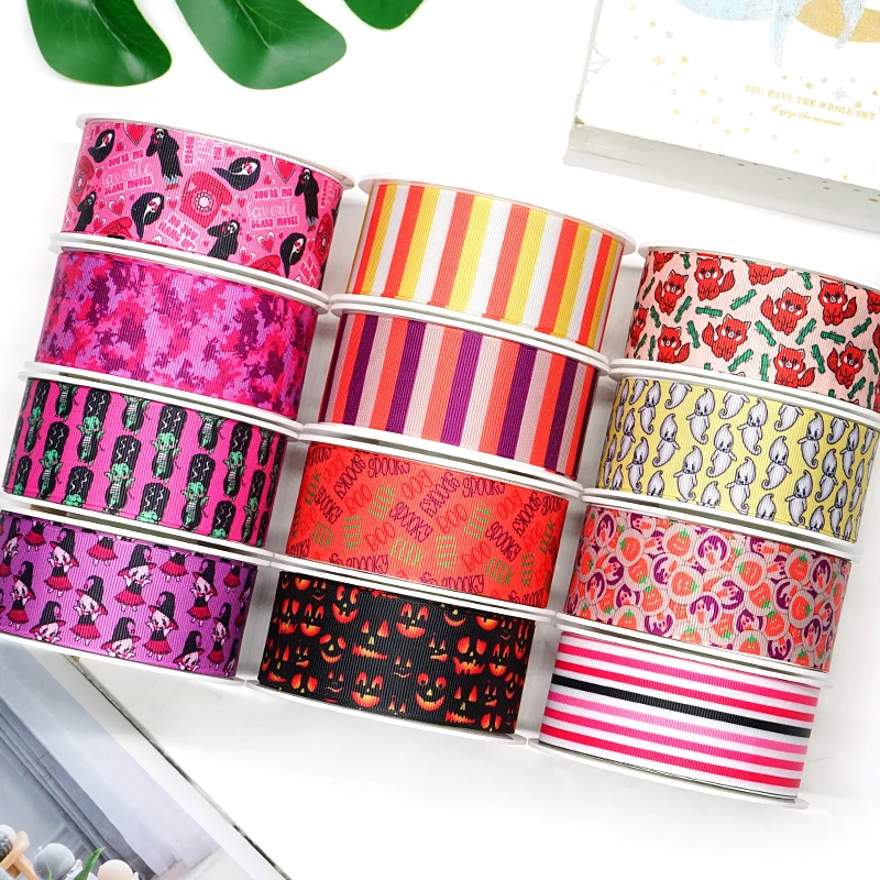Grosgrain Printed Ribbon | Satin Printed Ribbon | Halloween Ribbon ...