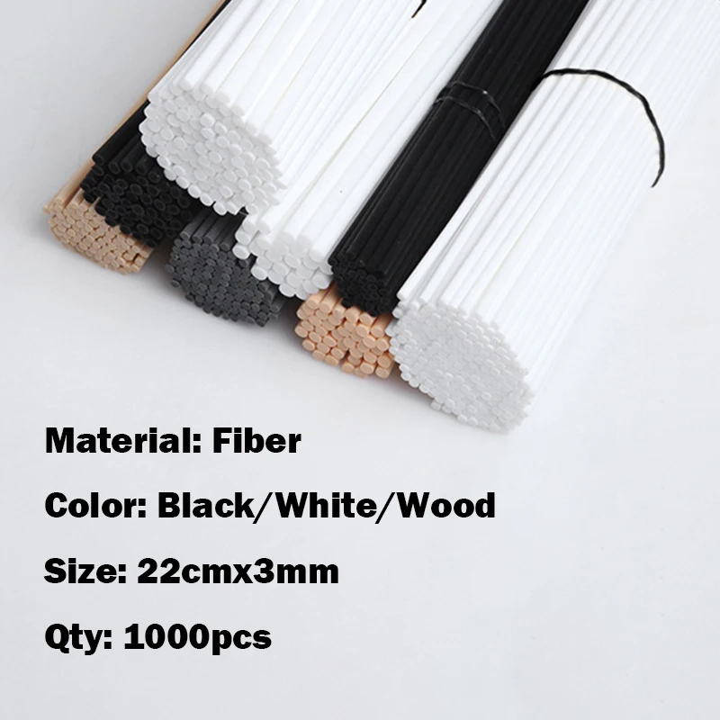 1000pcs 22cmx3mm Reed Diffuser Replacement Stick DIY Handmade Home ...