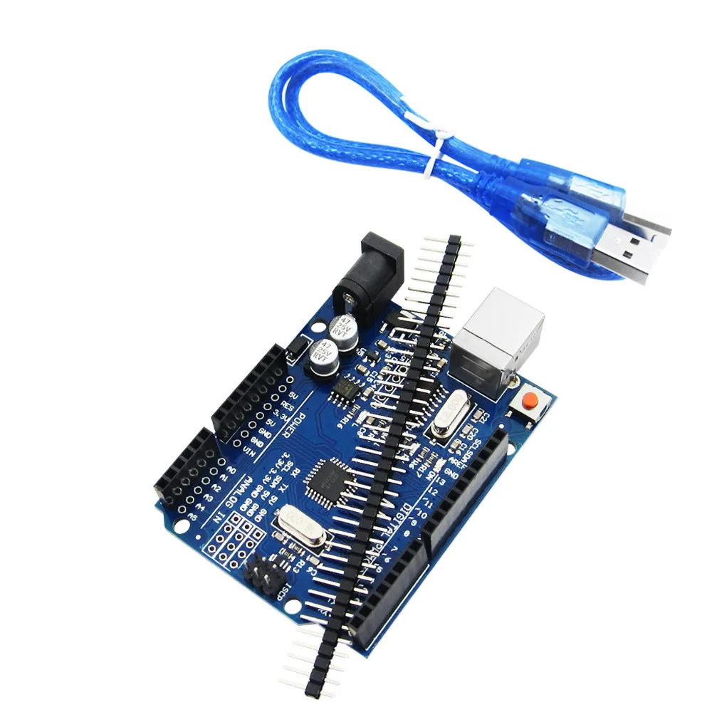 new 10set/lot UNO R3 MEGA328P CH340G with usb cable (Compatible)|uno r3 ...