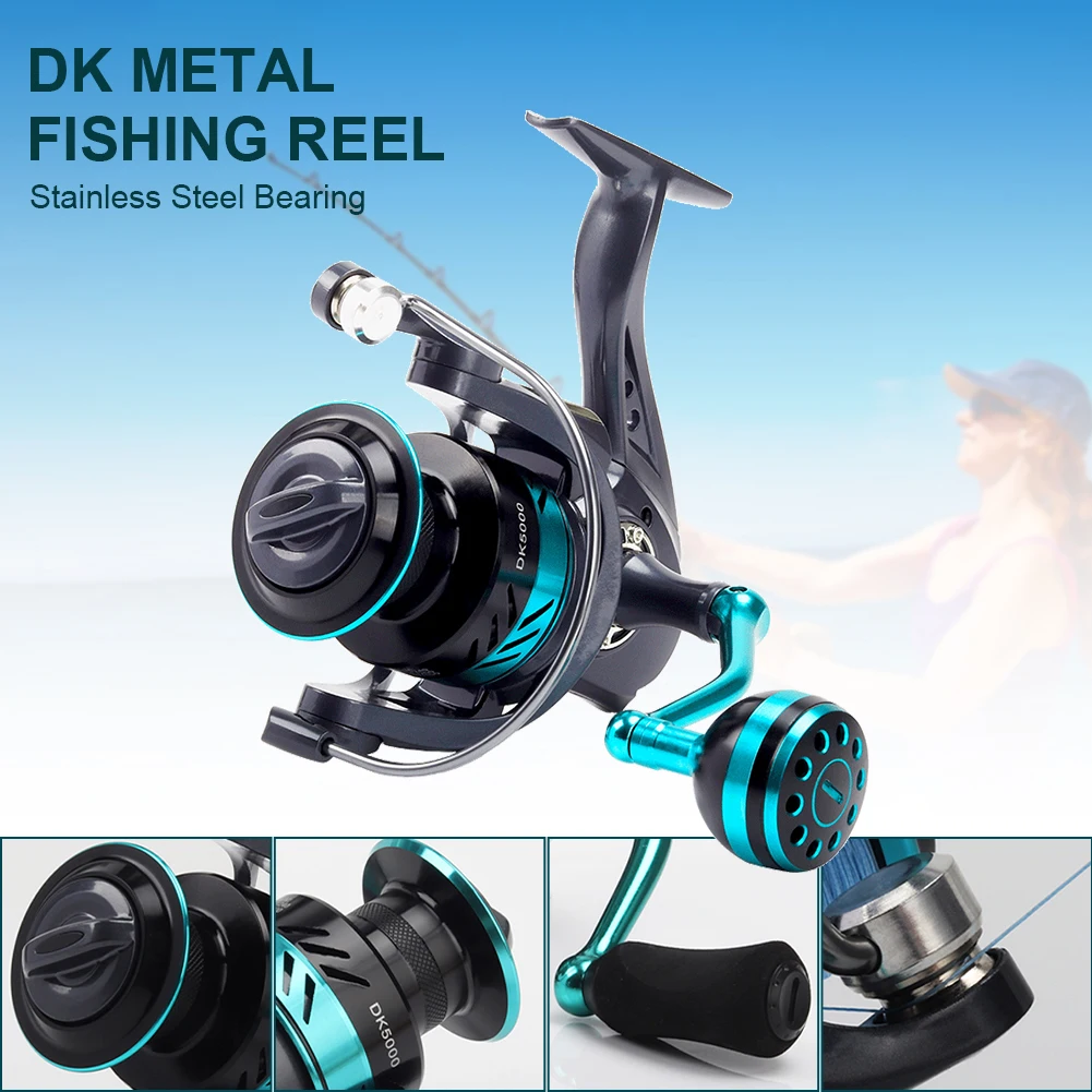 2022 Spinning Fishing Reel DK/DKII 1000 7000 Ultralight Max Drag 13BB 5 ...