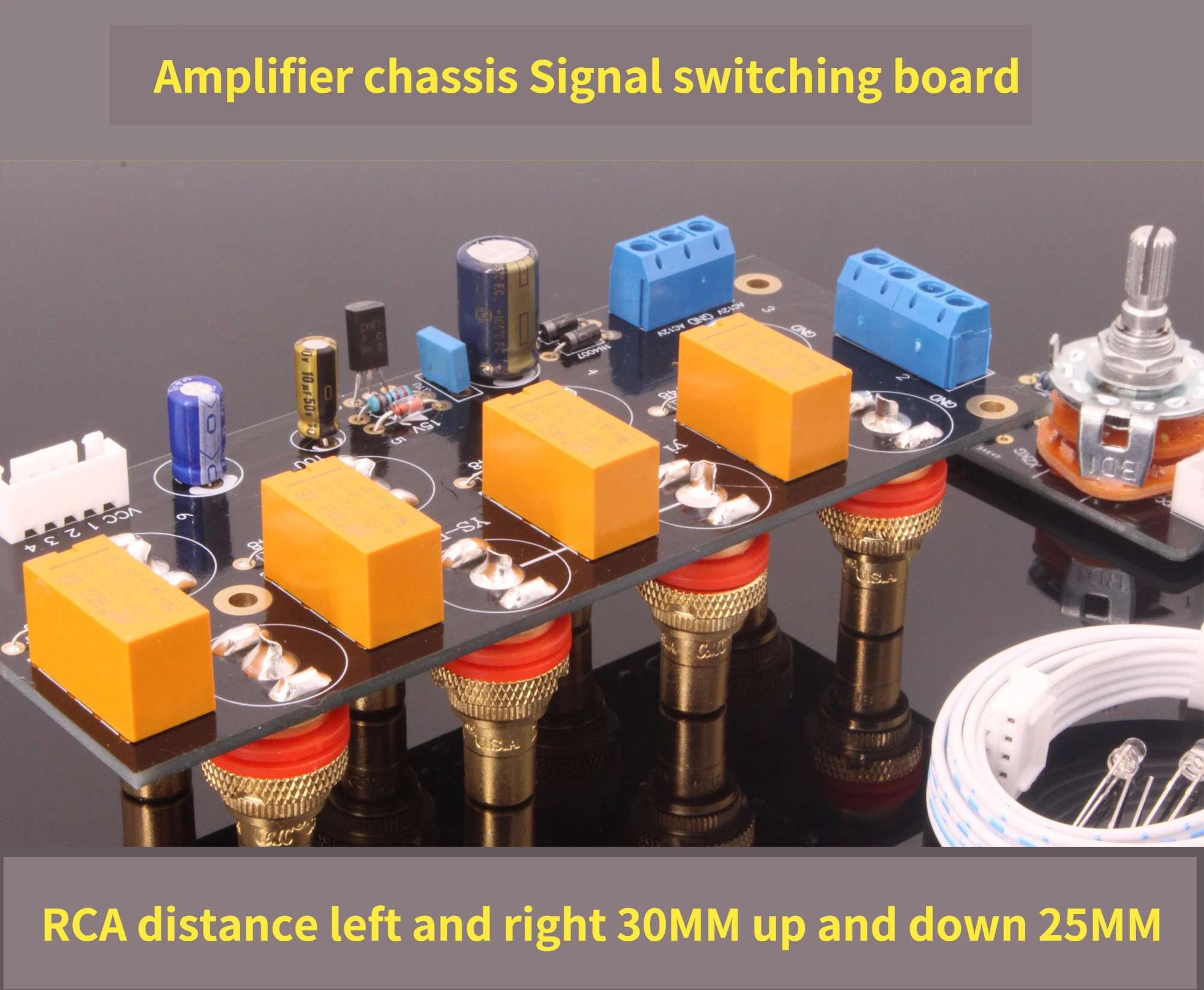 Signal-Switch-Board-Manual-Band-Selection-Amplifier-Chassis-Audio-4-In ...