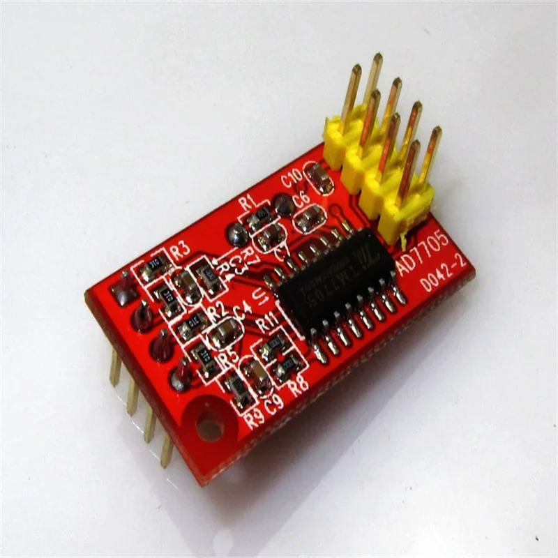 【New and Improved】 AD7705 Dual 16 Bit ADC Data Acquisition PGA SPI ...